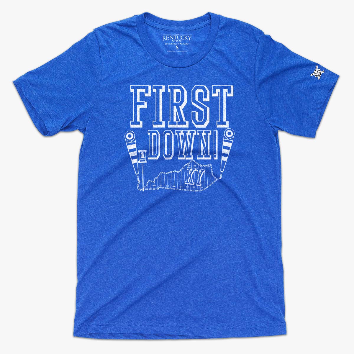 The First Down Tee (Blue) – The Kentucky Shop